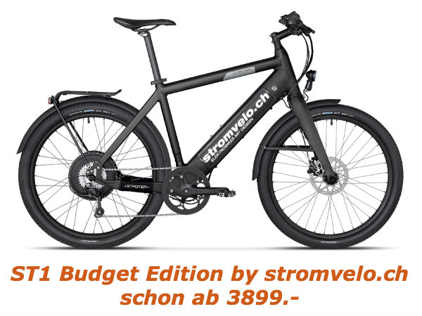Stromer ST1 E-Bikes mit Design - stromvelo.ch